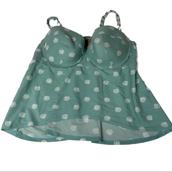 Cacique | Swim | Swim Cacique 44d Lightly Lined Bandeau Tankini Top ...